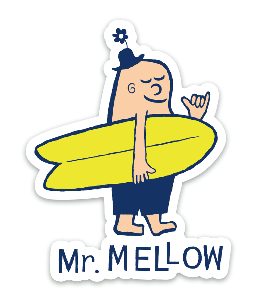 STICKER - MR. MELLOW ALOHA – WIMINI HAWAII