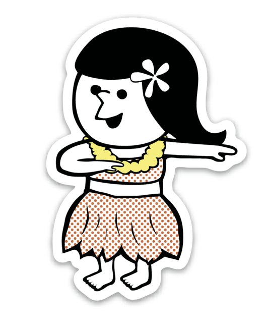 STICKER - HULA – WIMINI HAWAII
